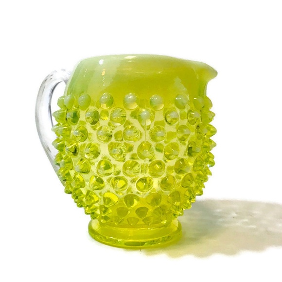 Fenton | Dining | Vintage Hobnail Fenton Pitcher Topaz Opalescent ...